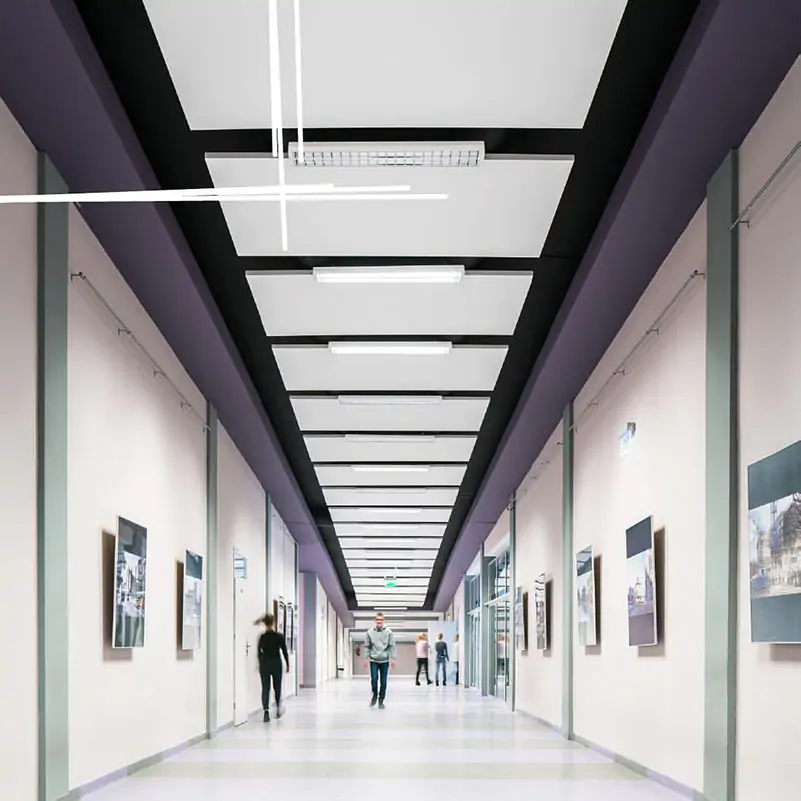 Ecophon | Solo™ Rectangle Acoustic Raft - White Frost (Pack of 4/2 ...