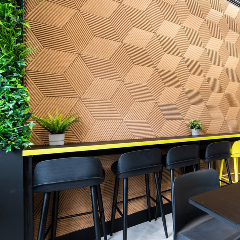MuffleCork | Cork Wall Panel - Stripe – Muffle Acoustics Limited